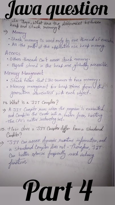 Java question Part 4 #interview #interviewquestions #java #javaquestions #job #fresherjobs - YouTube