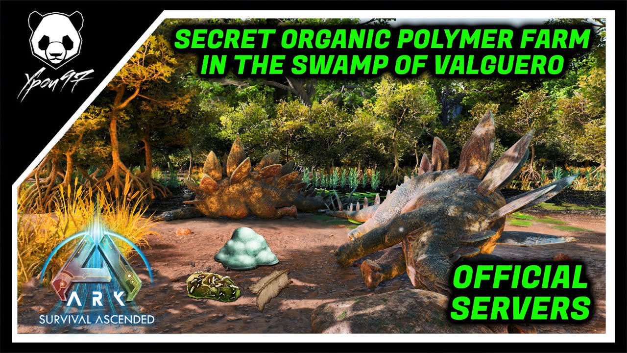 The Secret Organic Polymer Farm In The Swamp Of Valguero | ARK ...