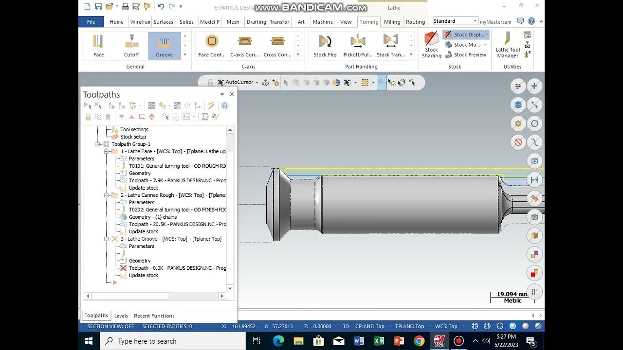HOW TO CNC LATHE PROGRAMMING MASTERCAM 2023 - YouTube