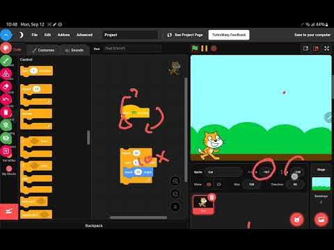 Scratch #3 - Membuat animasi Kucing Berjalan, Programming untuk anak - anak dan pelajar. - YouTube