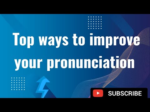 Top ways to pronounce well//How to improve your pronunciation//Improve ...