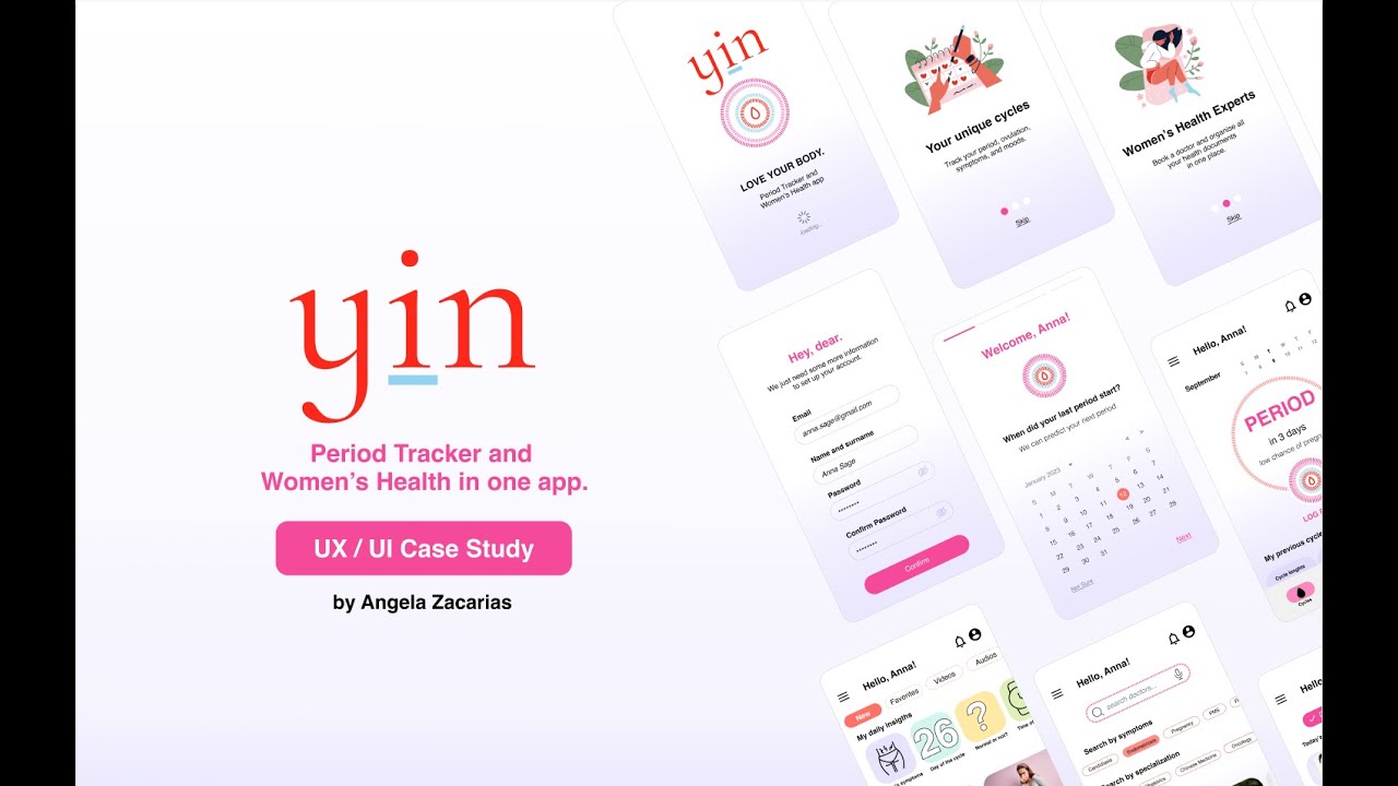Yin app - UX Case Study - Portfolio - YouTube