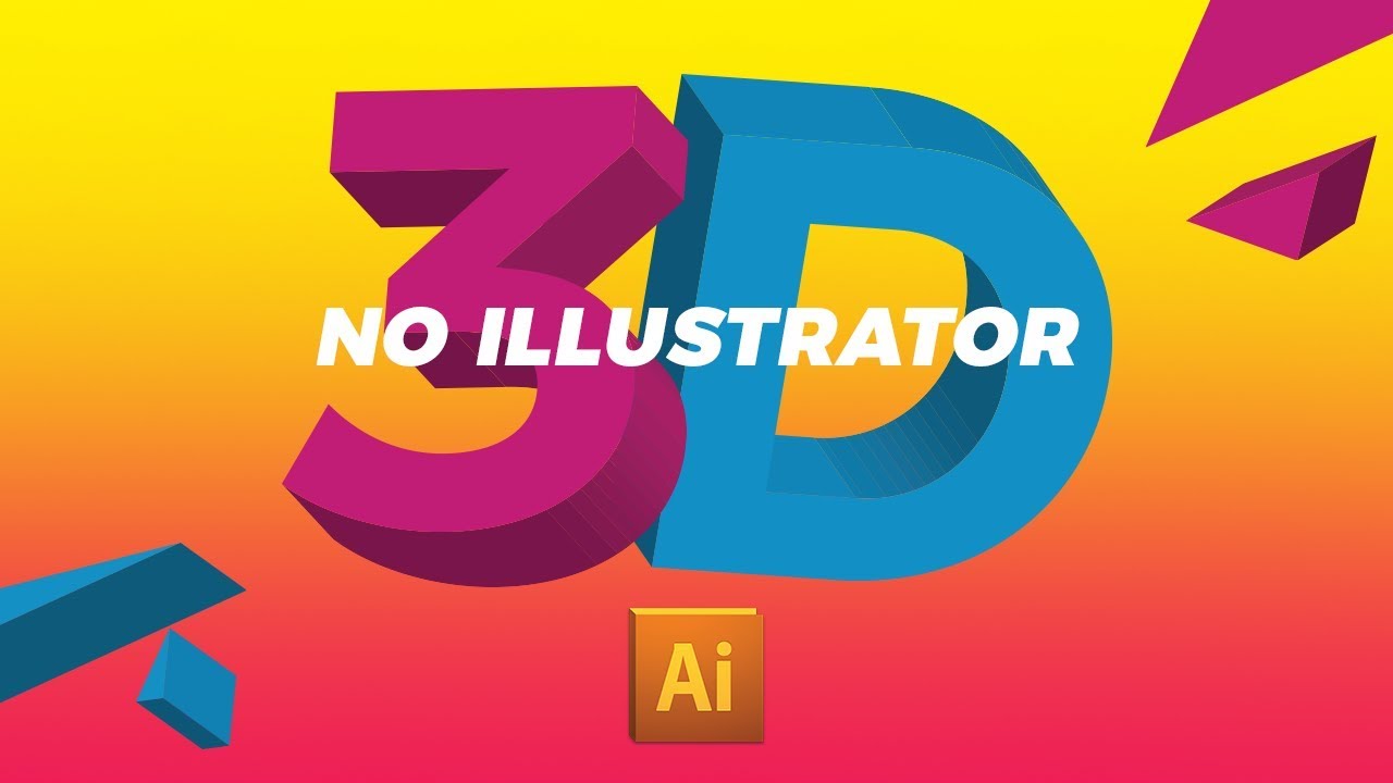 Como fazer 3D no Illustrator - YouTube
