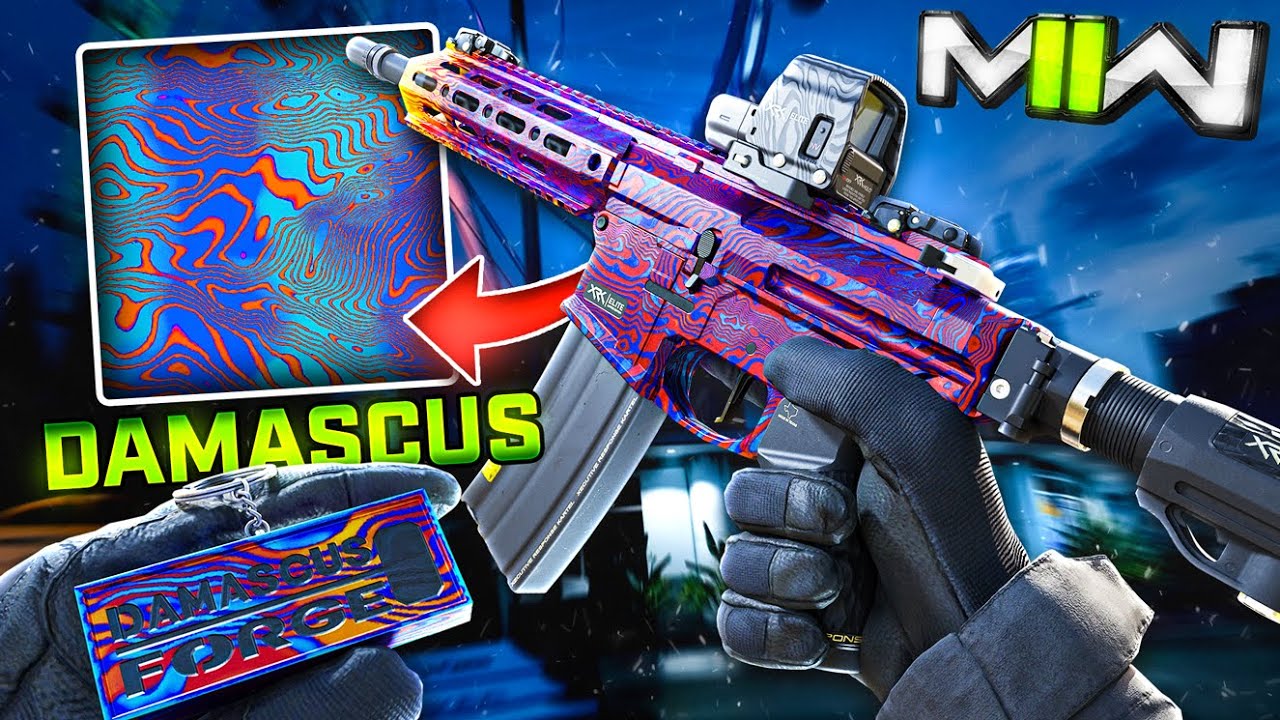 they added DEMASCUS CAMO to MW2... - YouTube