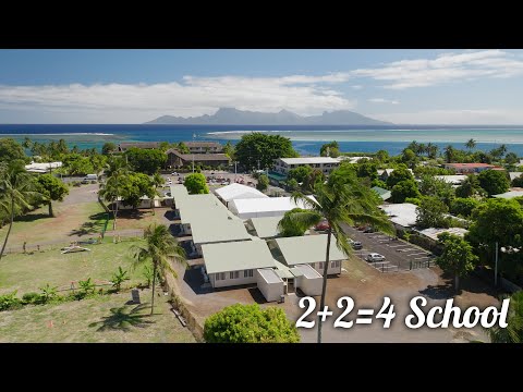2+2=4 school inauguration in Punaauia!