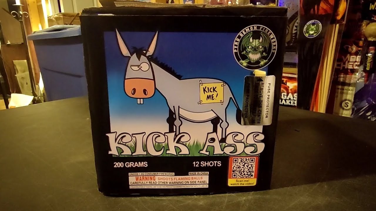 Here's a firework that kicks a$$! It's Kick Ass 200g from Pyro Demon ...