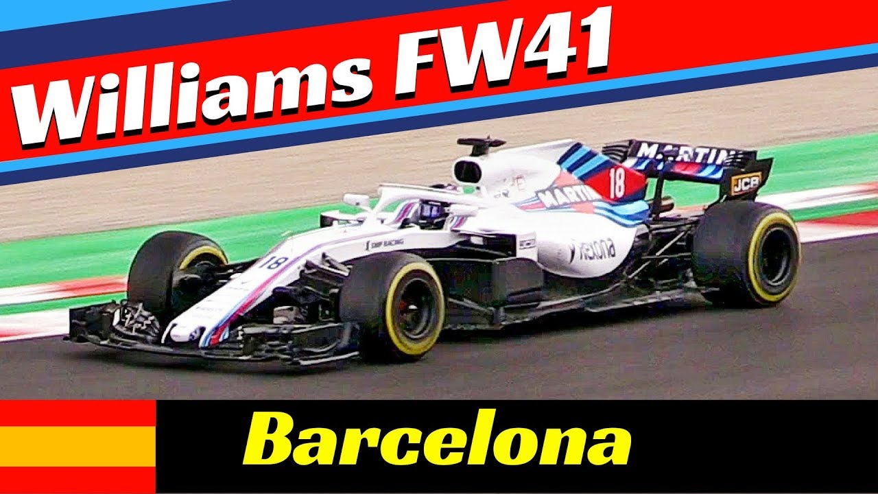 Williams FW41 Formula One [F1] - 2018 Official Pre-Season Tests ...