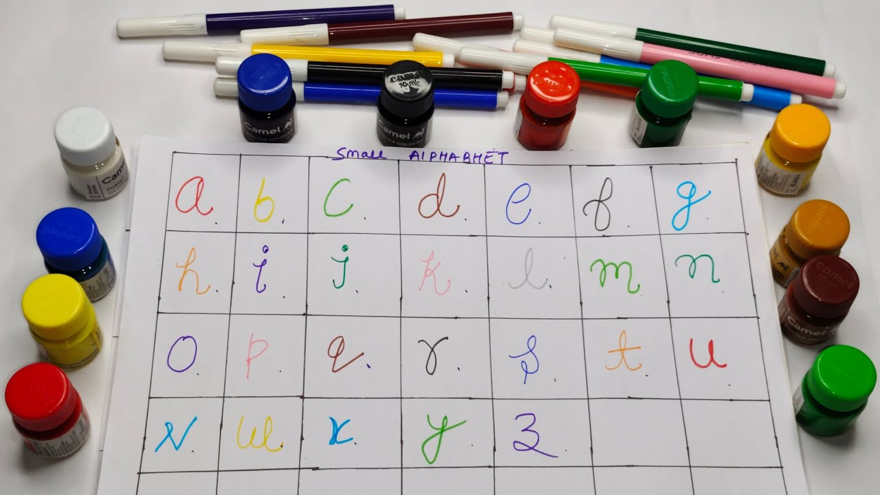 Small latter's English alphabet |Learn Alphabet A to Z | Learning A for ...