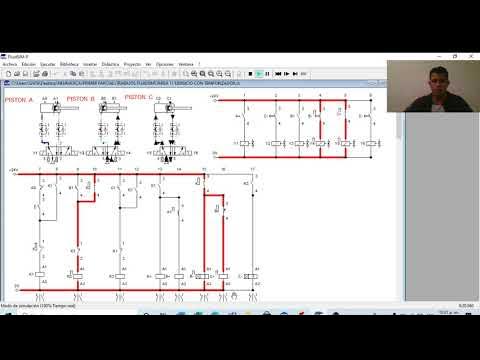Temporizador con 3 pistones en FluidSim - YouTube