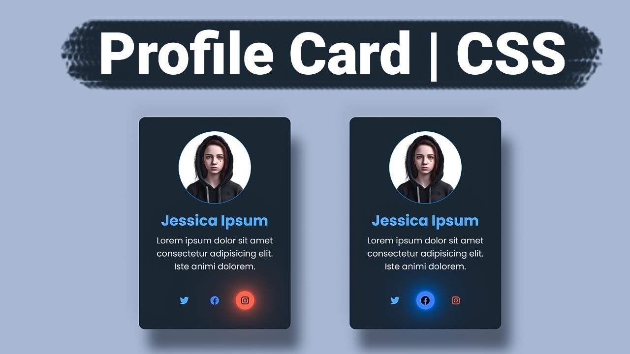 Design a Stunning Profile Card with HTML & CSS 👤 | Modern UI Tutorial ...