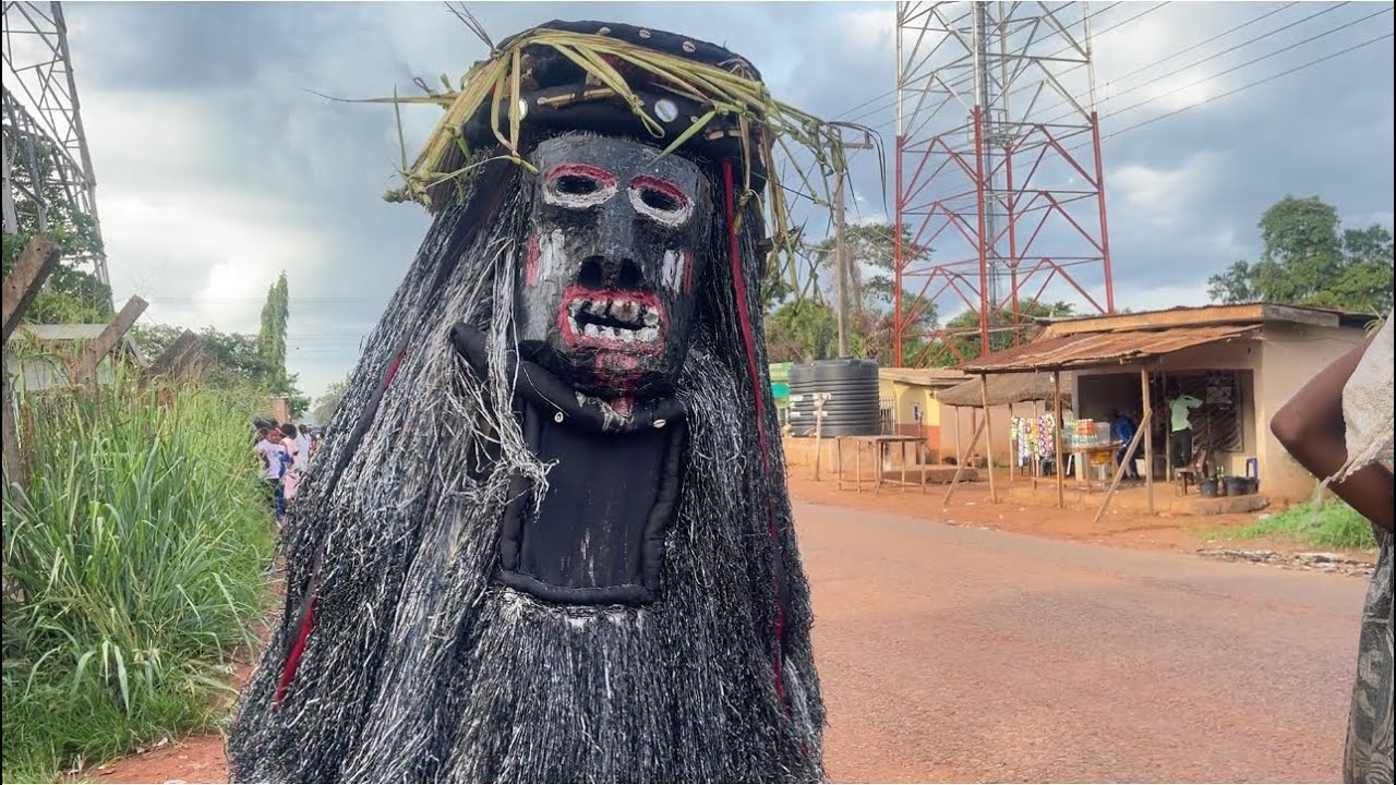 Okija Masquerade | Ogwugwu Mmiri attended Junior Pope burial with other ...