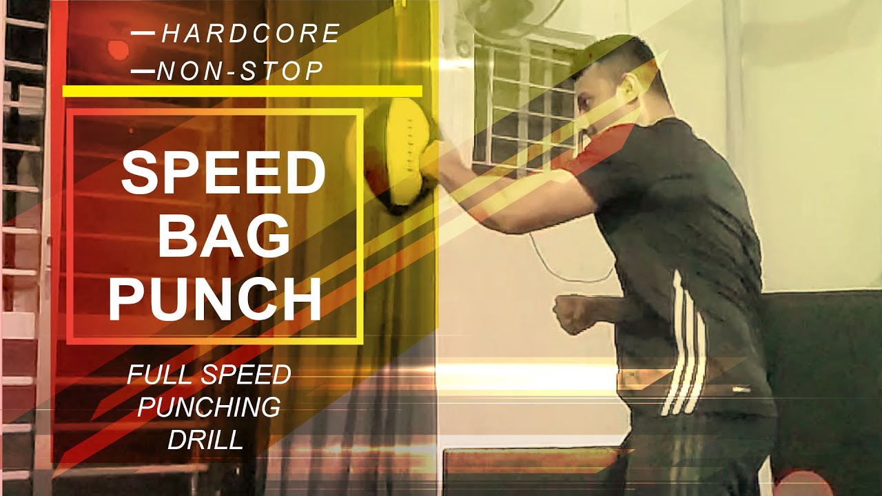 Speedbag Straight Punch Drill - YouTube