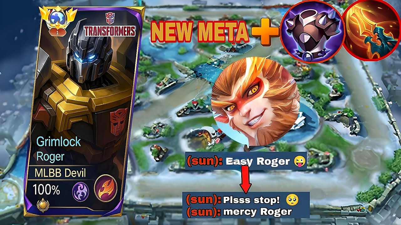 😈100% Win Rate Roger META Build – Sun Had No Chance! ( Build AND Emblem ...