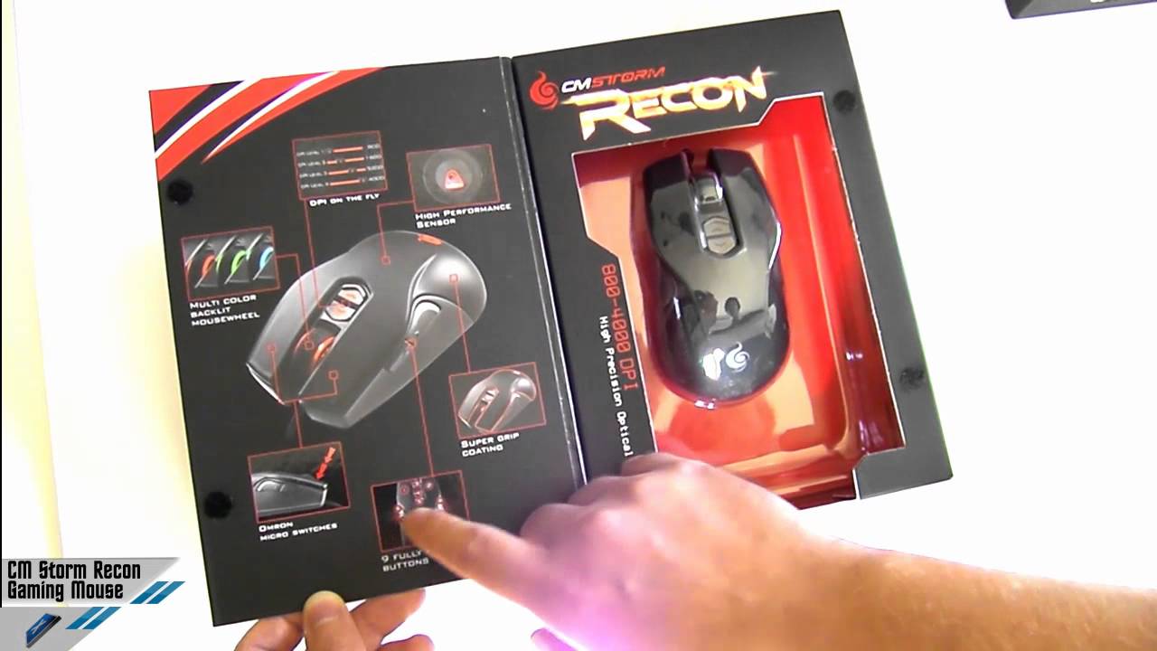 CM Storm Recon Gaming Mouse [Unboxing] - YouTube