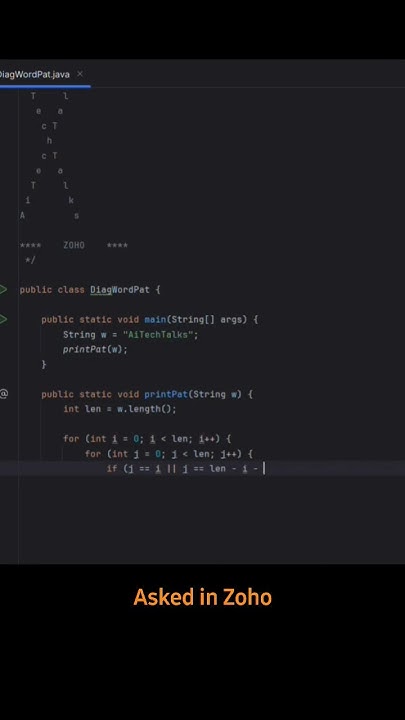 ZOHO interview question - 2 #shorts #trending #interview #problemsolving - YouTube
