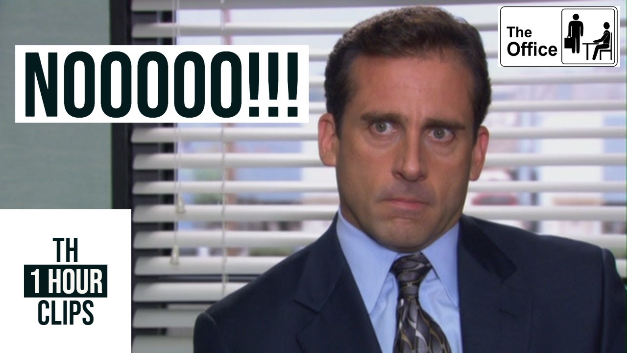 Michael Scott saying 'NOOOO!!!' for 1 hour straight - YouTube