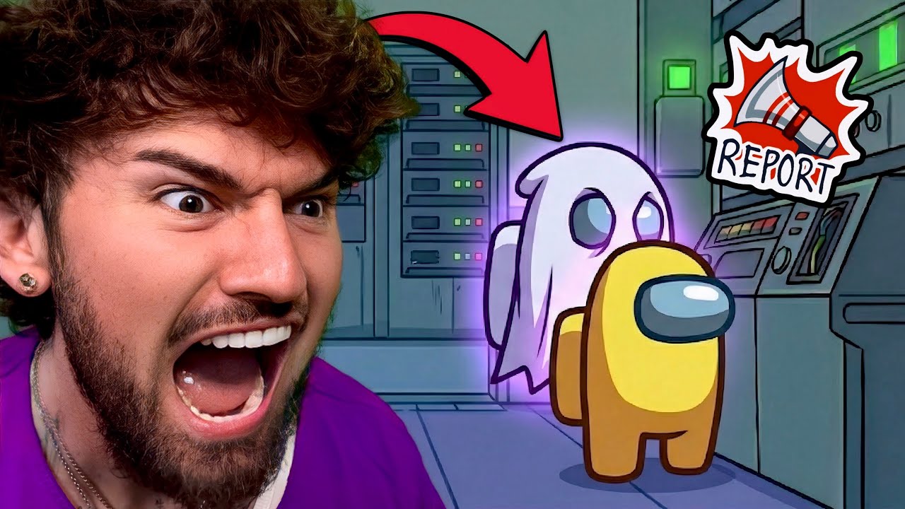 AMONG US BUT *NEW* PHANTOM ROLE!! - YouTube