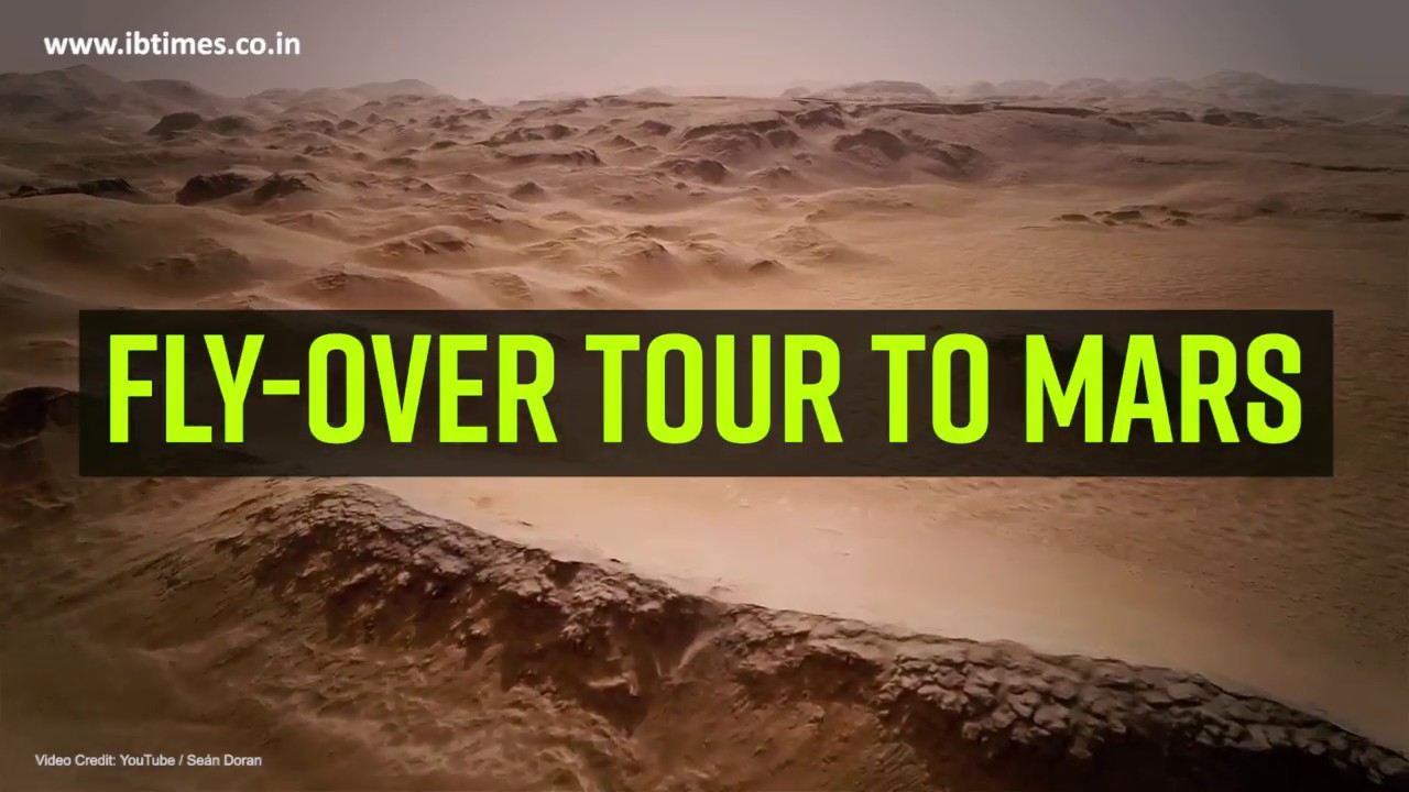 Fly over tour to mars - YouTube