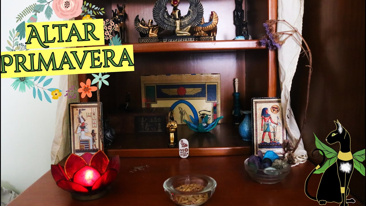 Altar equinoccio de primavera (Tameran Wicca) Osiris - YouTube