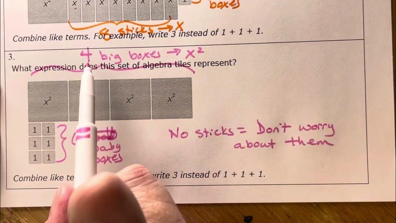 Model Polynomials with Algebra Tiles - YouTube