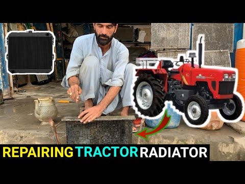 How to detect and repair Tractor radiator blockages - radiator cleaning ...