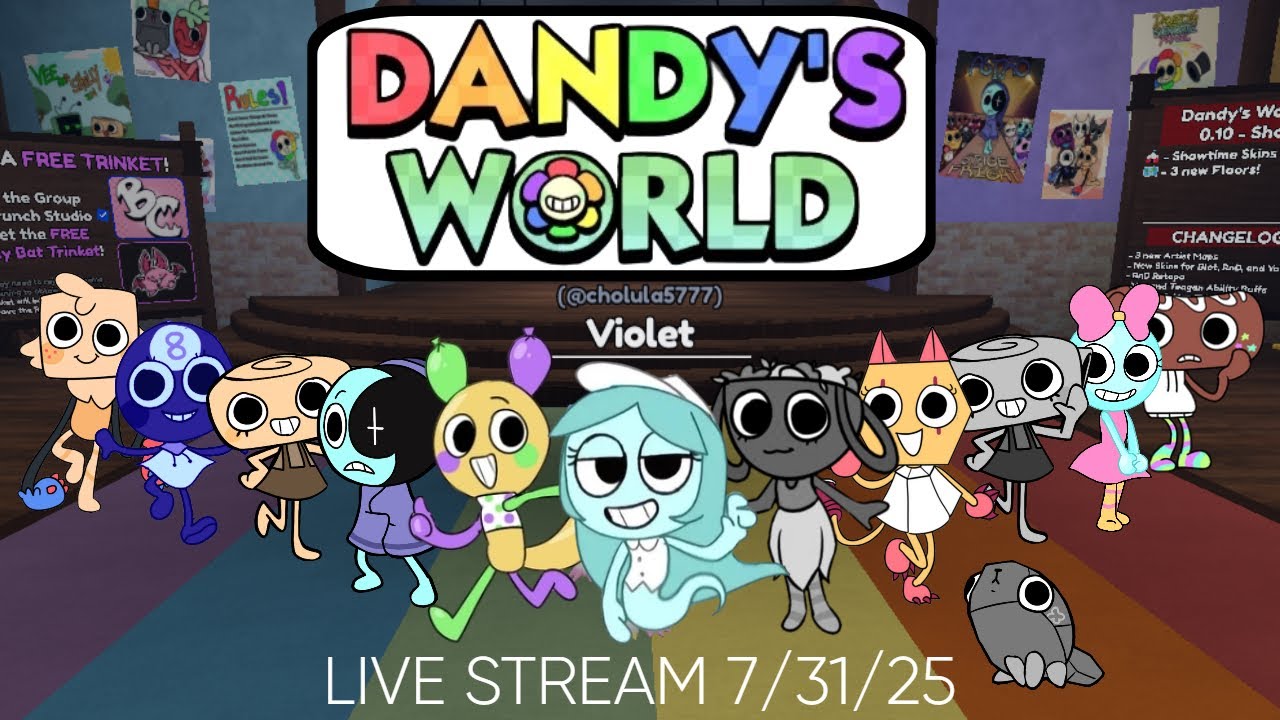 Dandys World with friends! (Night 2) - YouTube
