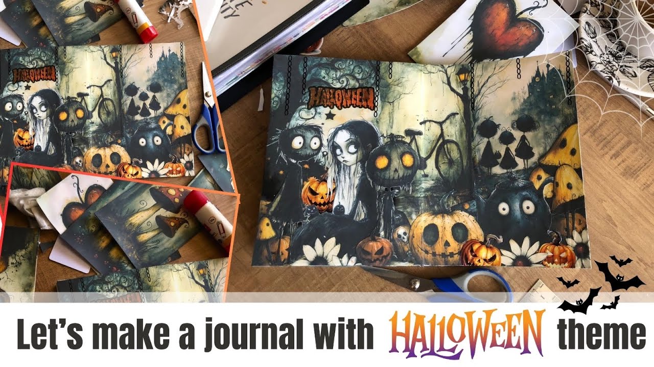 Let’s Make a Journal With Halloween Themed 🎃 Halloween Temalı Journal ...