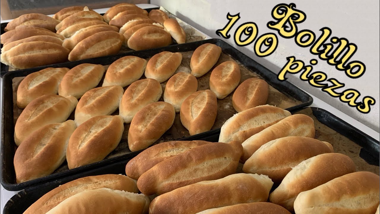 Receta de 100 piezas de bolillo con 6 kg de harina, FÁCIL a mano paso a ...