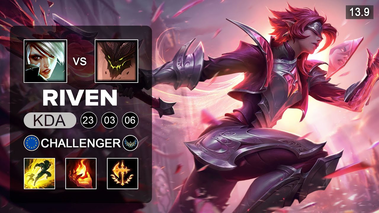 Riven vs Malphite Top - EUW Challenger - Patch 13.9 Season 13 - YouTube