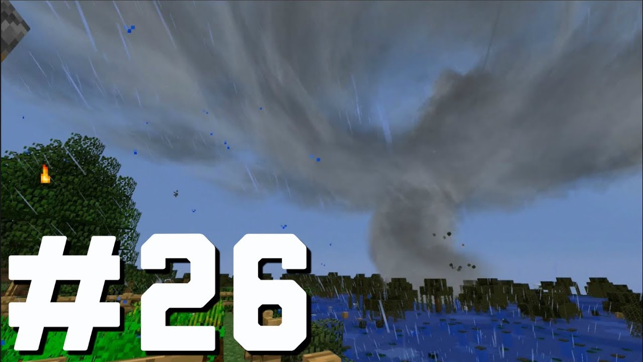 TORNADOES DESTROY MY HOUSE + Diamond Mining! (Minecraft Tornado ...