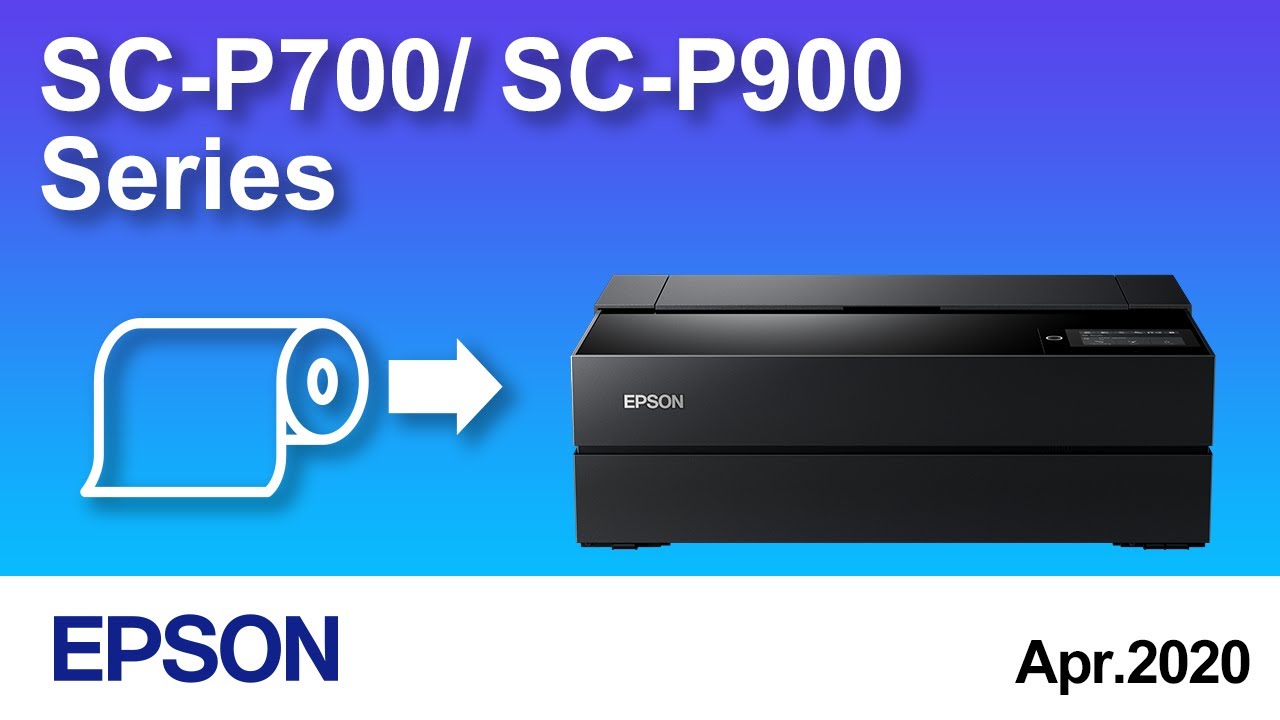 Loading Paper (Roll Paper) (Epson SC-P900 Series) NPD6511 - YouTube