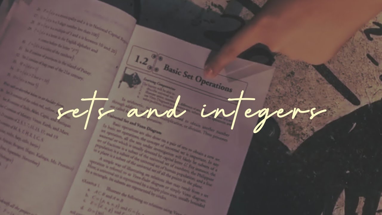 SETS AND INTEGERS | music video in mathematics - YouTube