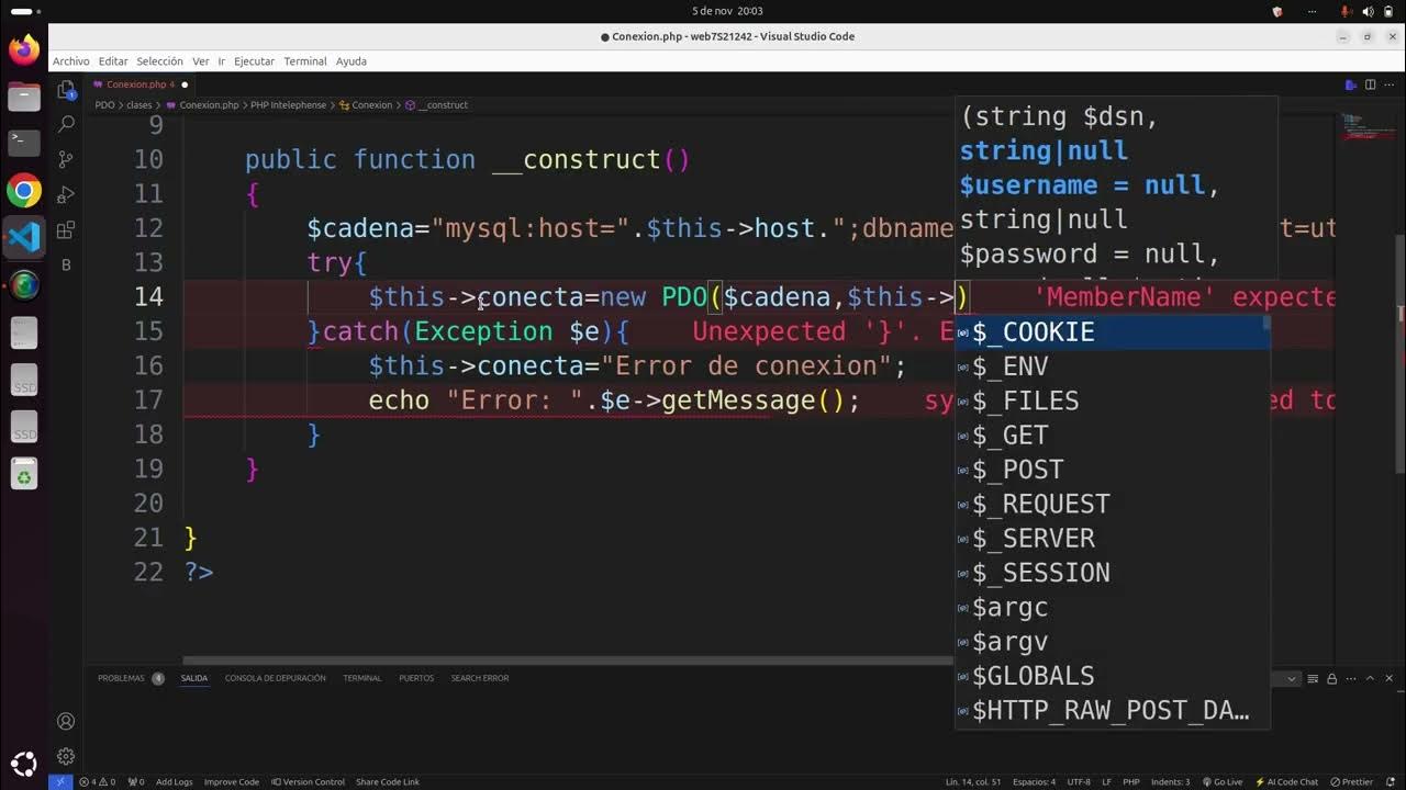Implementación de Conexión PDO, Método Insertar, Método Listar mediante clases con PHP - YouTube