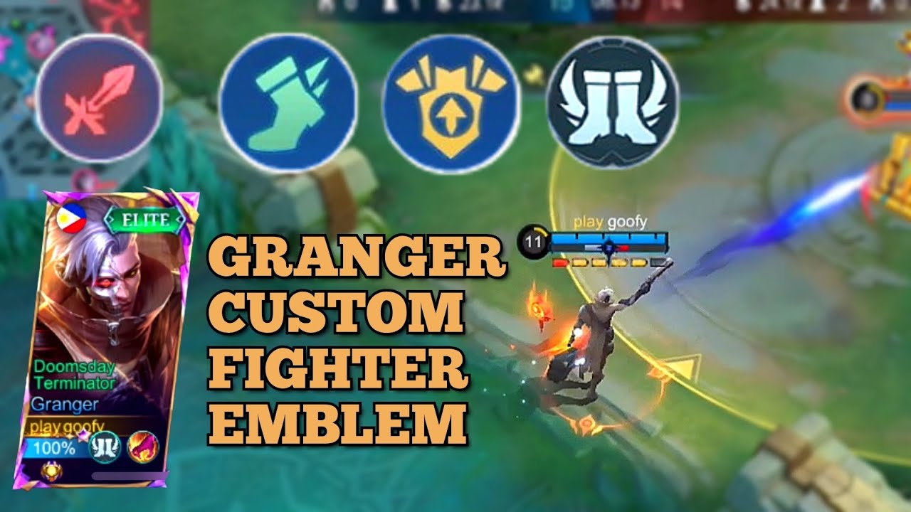 Granger gameplay, custom fighter emblem, mvp , rank - YouTube