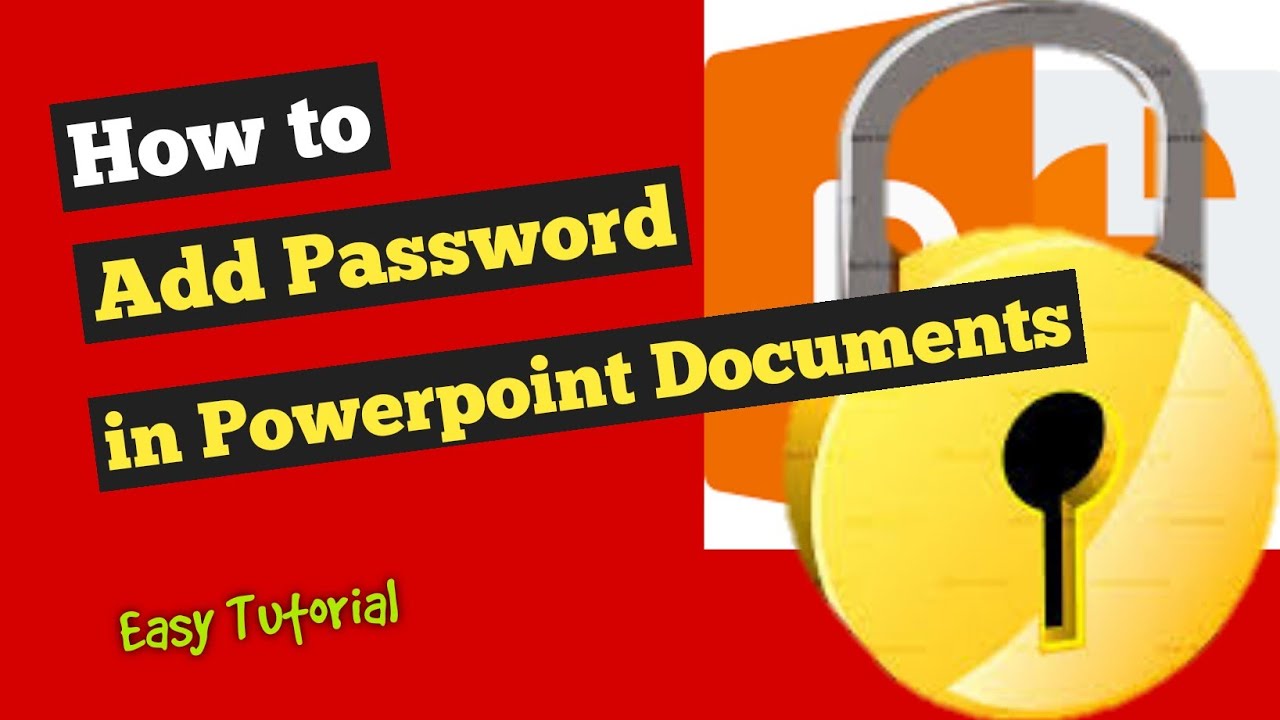 HOW TO LOCK OR ADD PASSWORD IN POWERPOINT DOCUMENTS 2020/Microsoft ...