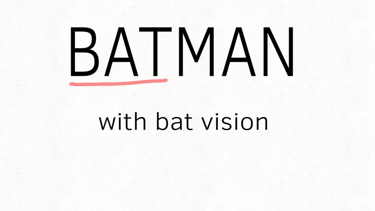 Batman! (with bat vision) - YouTube