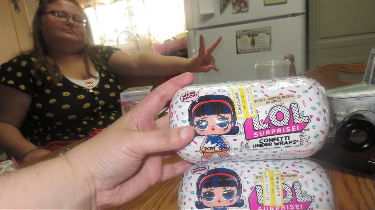 Opening LOL Surprise Confetti Under Wraps Blind Capsules - YouTube