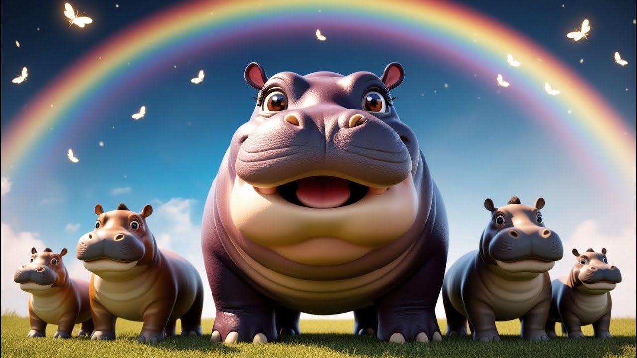 Hippo Song for Kids 🦛 | Fun Animal Song to Sing Along - YouTube