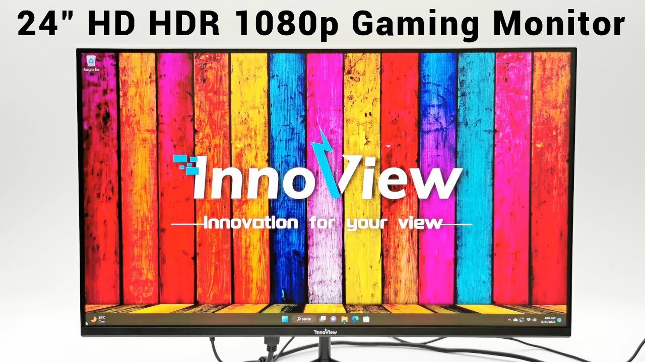 InnoView 24 inches FHD 1080p Gaming Monitor Review - YouTube