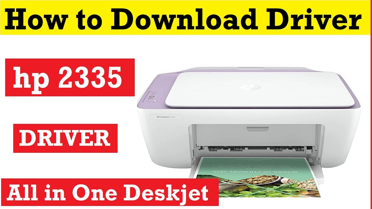 How to Download hp2335 All in one Deskjet Printer Driver ll hp 2335 ...