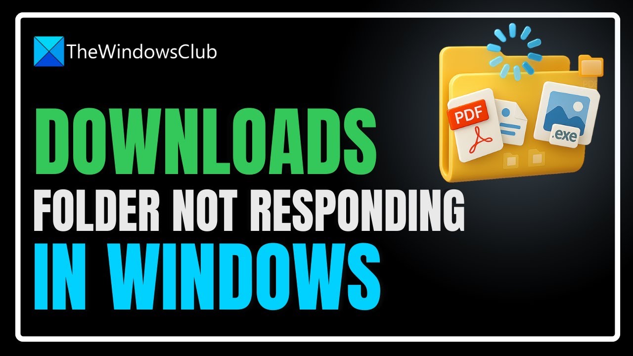 Downloads folder not responding in Windows 11 - YouTube