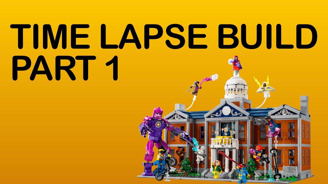 LEGO X-Men Mansion TIME LAPSE BUILD | Bags 1-9 - YouTube