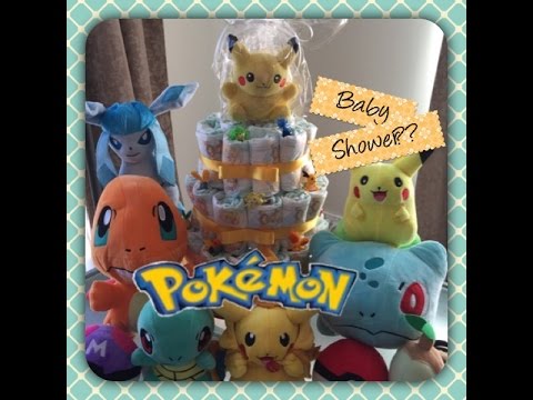 BABY SHOWER | Pokemon Nappy Cake - YouTube