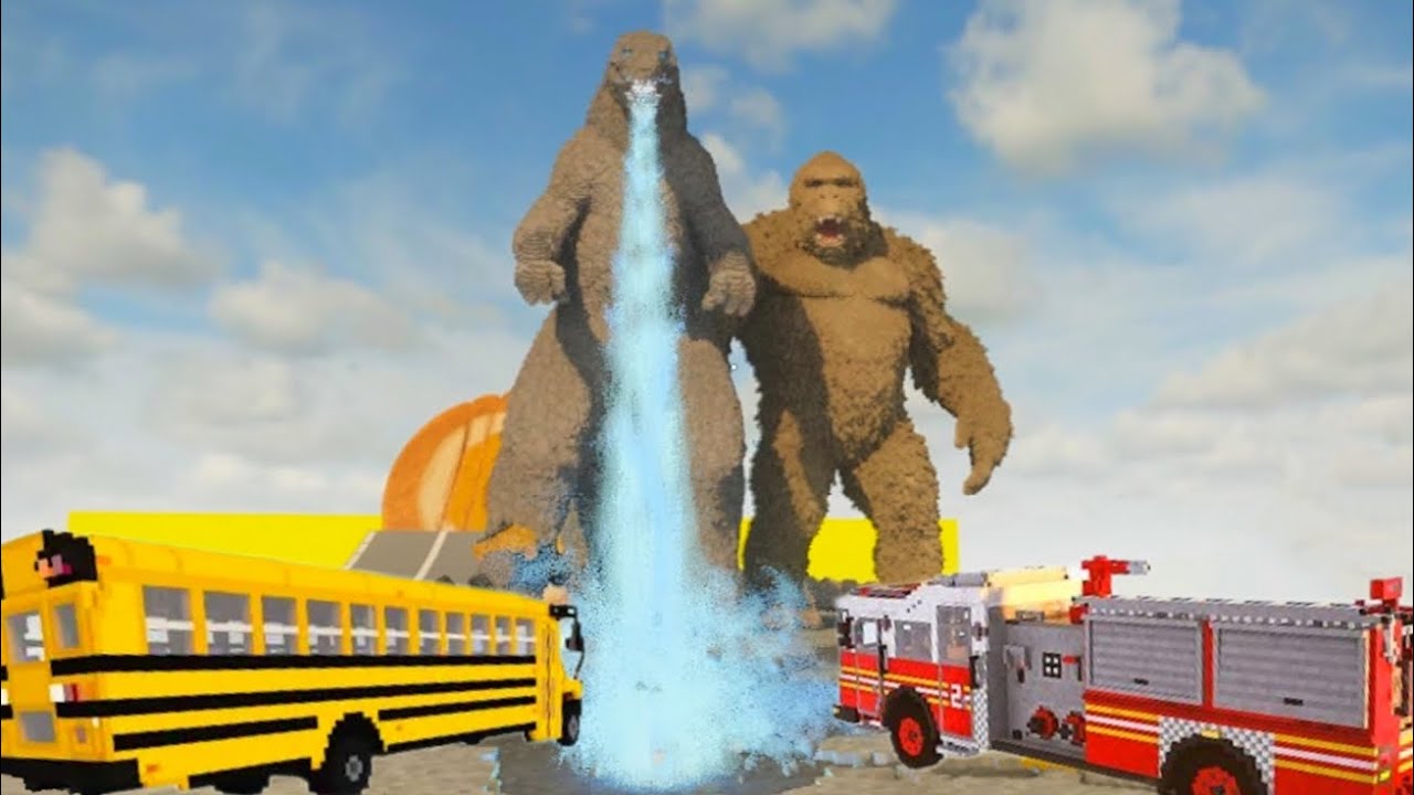 Godzilla & King Kong vs Cars 😱 Teardown - YouTube