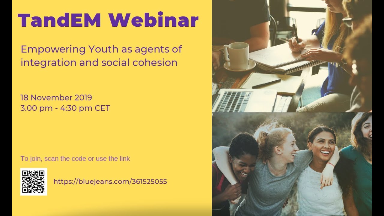 TandEM webinar: Empowering youth as agents of integration and social ...