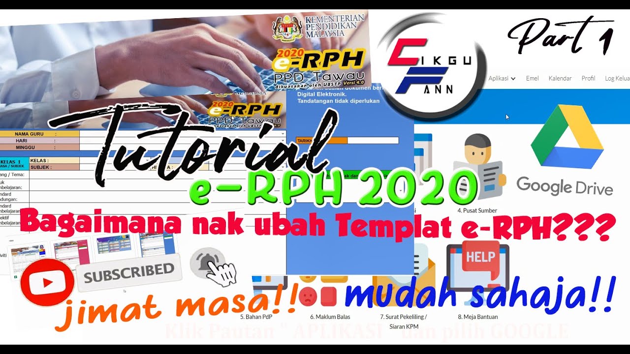 Tutorial e-RPH 2020 - Mengubahsuai Templat eRPH (Part 1) - YouTube