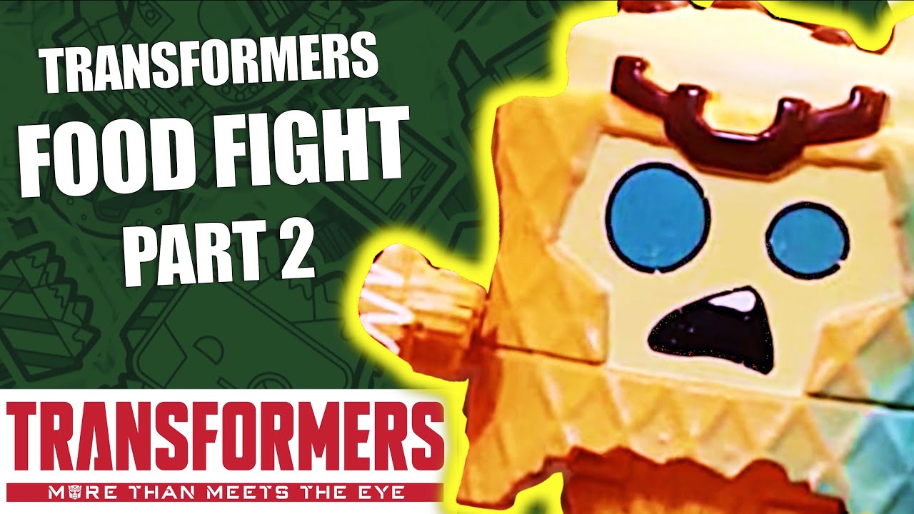 Transformers Holiday Food Fight! Stop Motion Part 2: BotBots Mischief ...