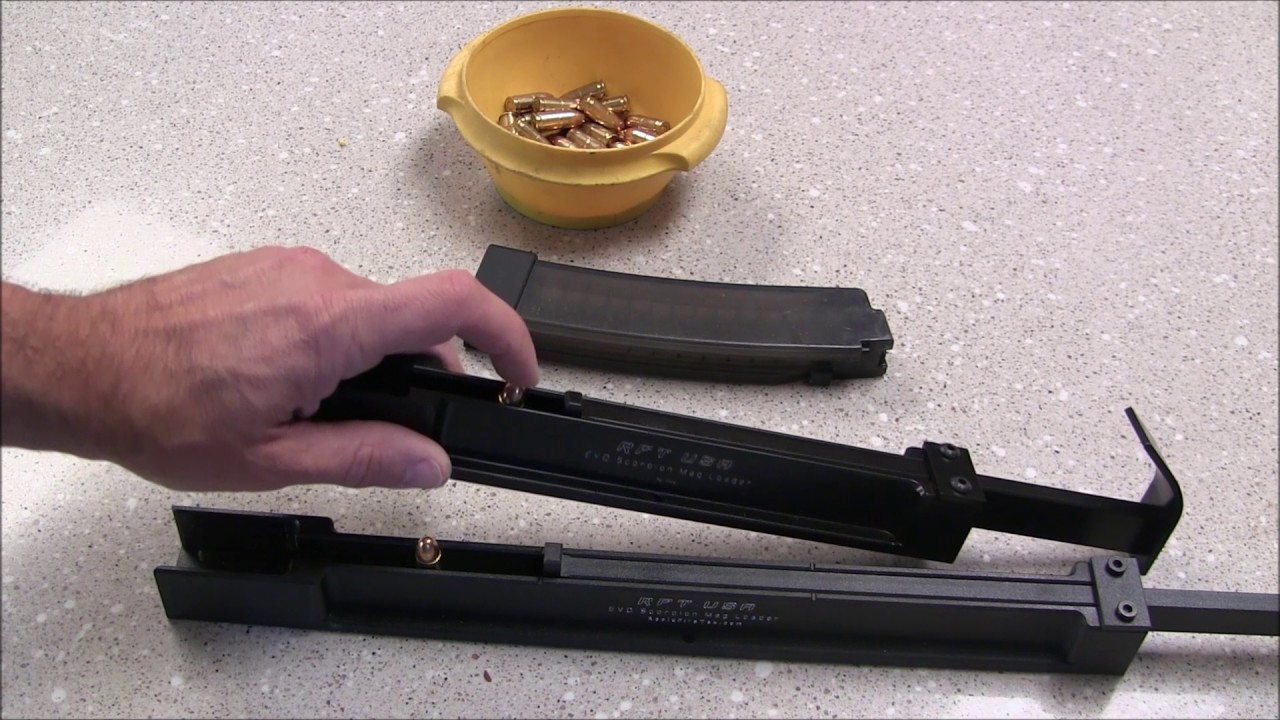 CZ Scorpion EVO Rapid Fire Technology magazine loader Gen2 - YouTube