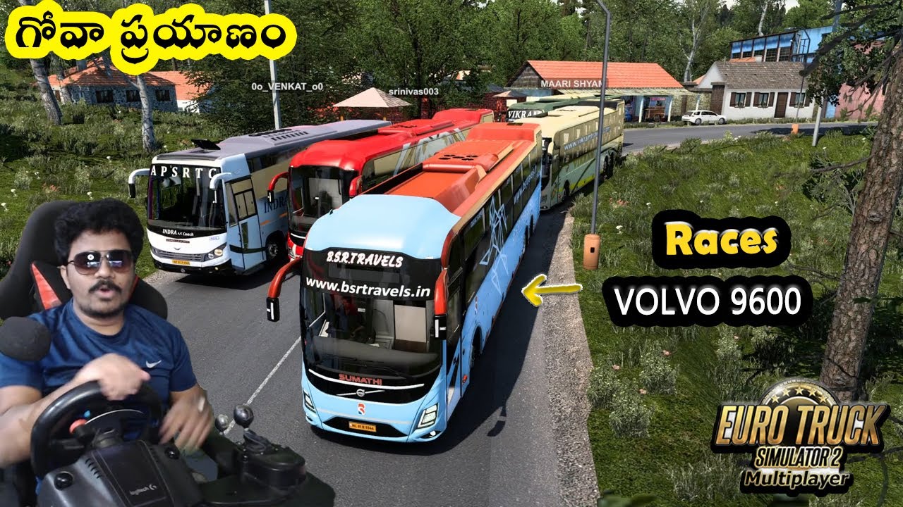 👌 Races at Goa Trip New Volvo 9600 BSR Travels Realistic Driving with ...