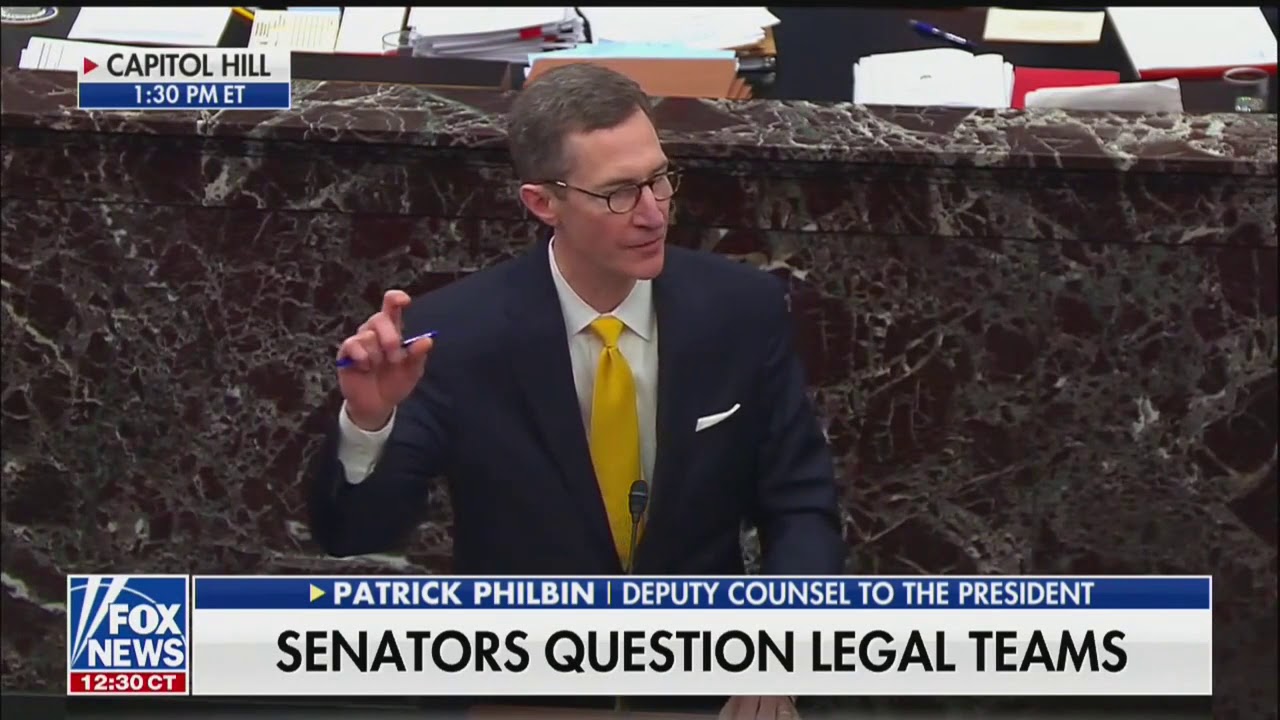 Patrick Philbin destroys Schiff's assertion that President Trump did ...